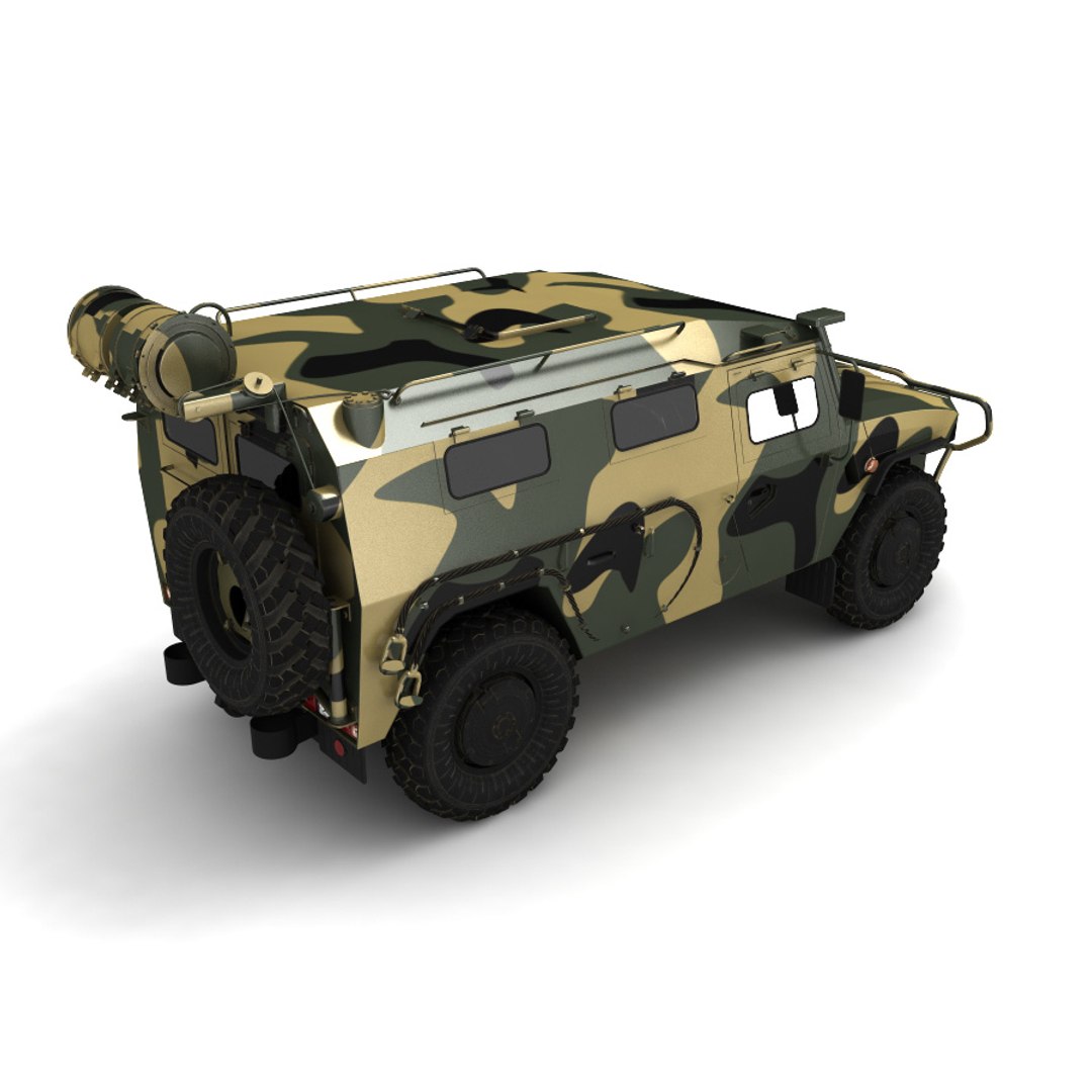 Military Gaz Tigr 3D - TurboSquid 1471520