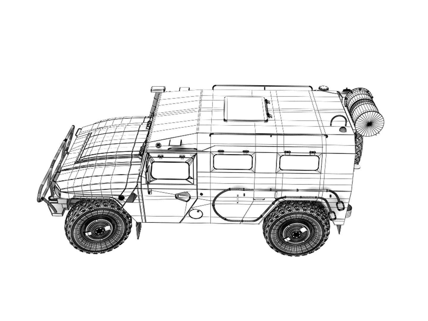 Military Gaz Tigr 3D - TurboSquid 1471520
