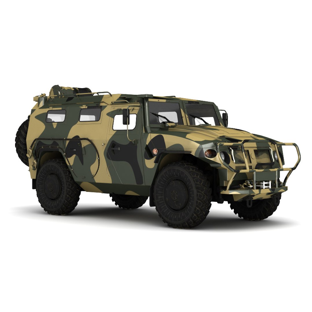 Military Gaz Tigr 3D - TurboSquid 1471520