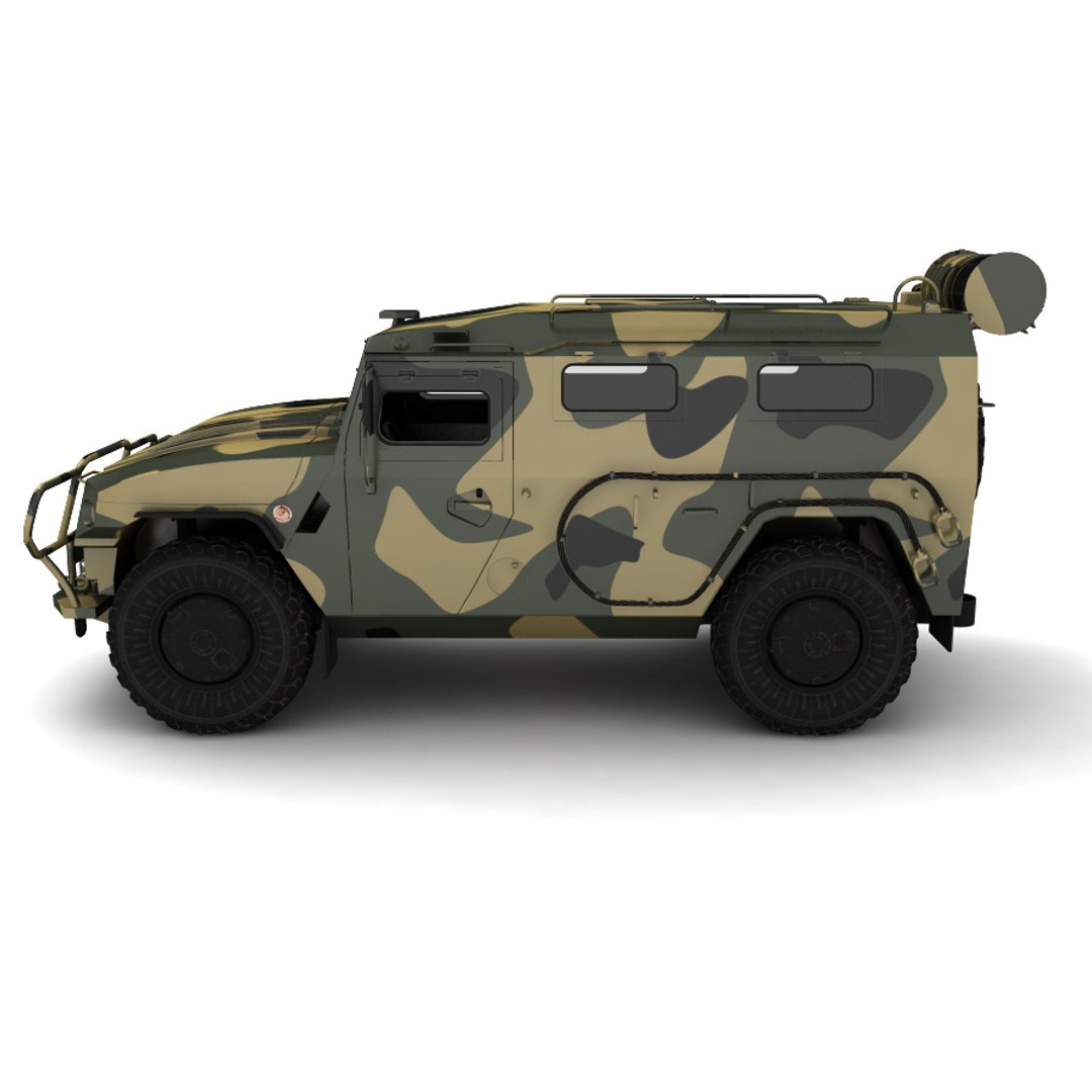 Military Gaz Tigr 3D - TurboSquid 1471520
