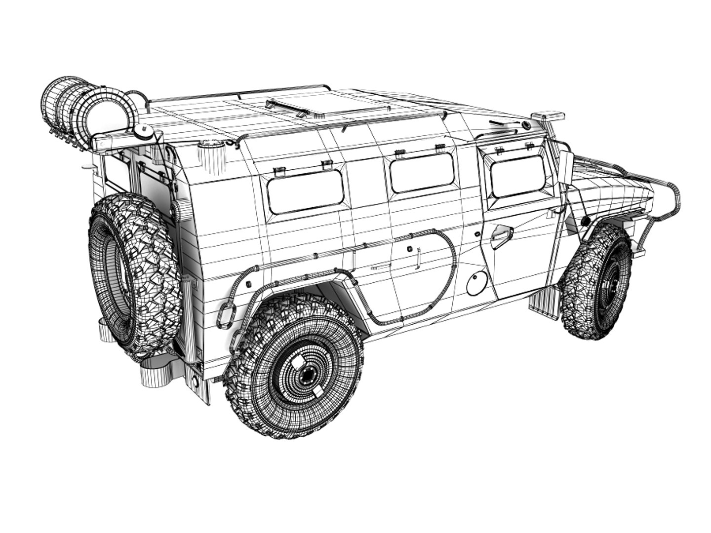 Military Gaz Tigr 3D - TurboSquid 1471520