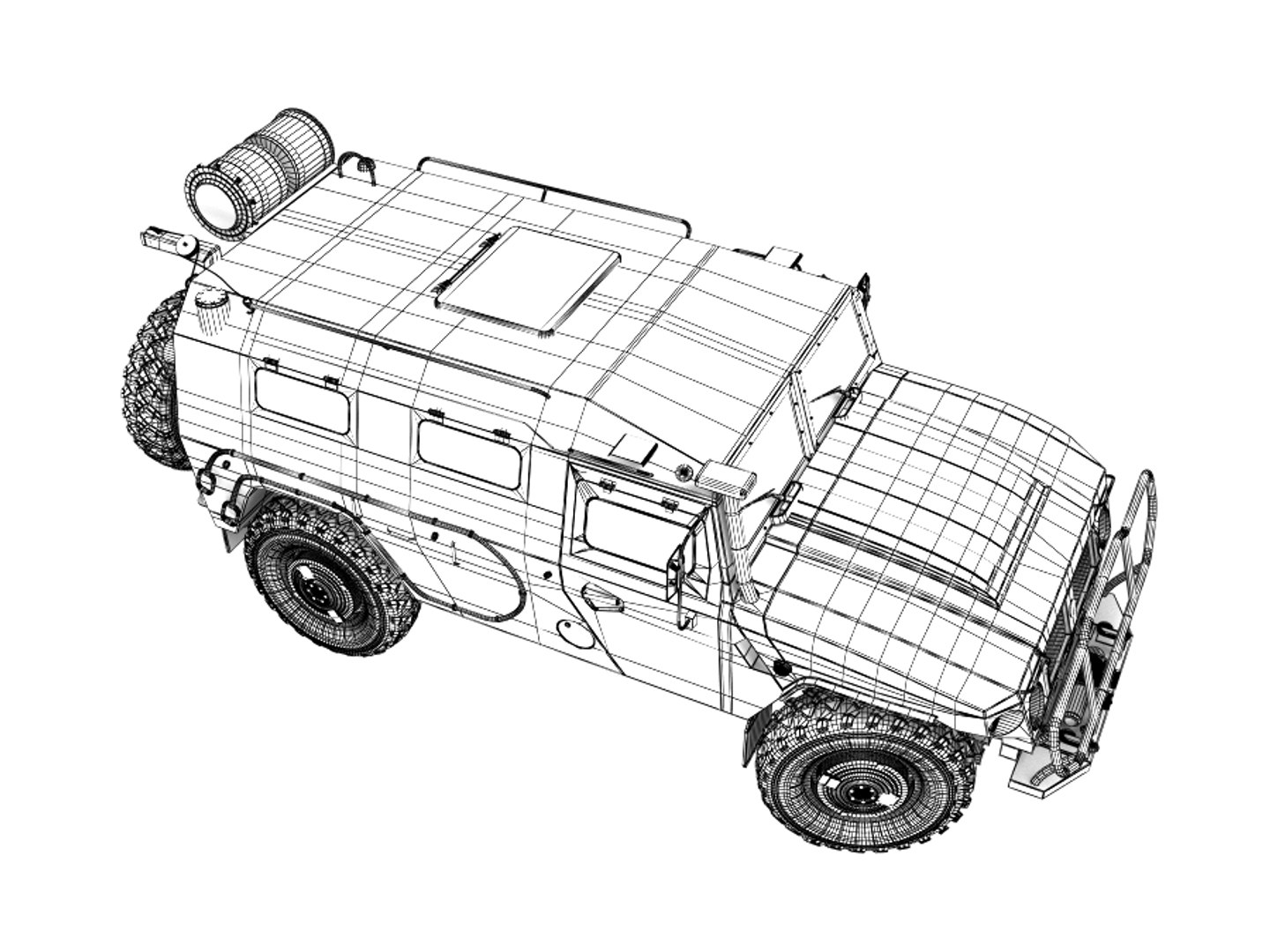 Military Gaz Tigr 3D - TurboSquid 1471520