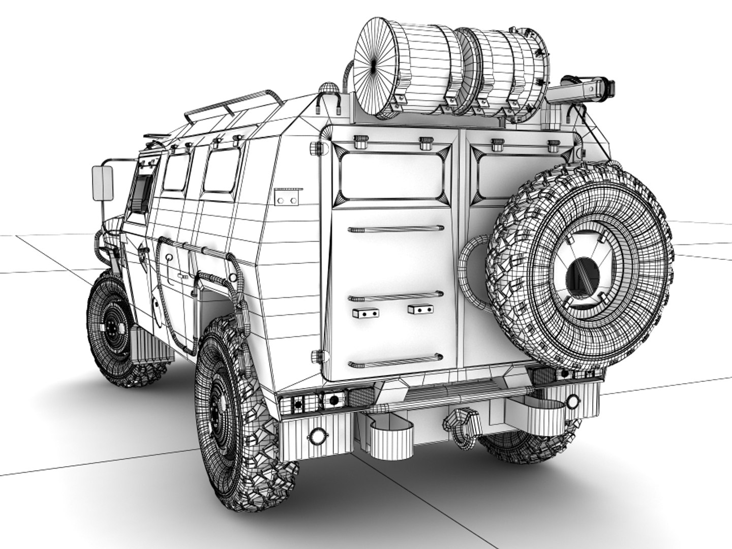 Military Gaz Tigr 3D - TurboSquid 1471520