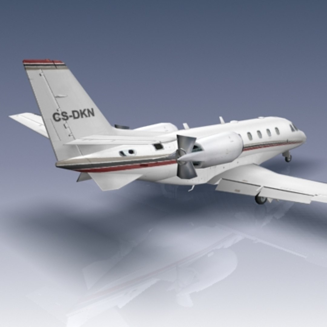 modeled citation xls aircraft 3d model