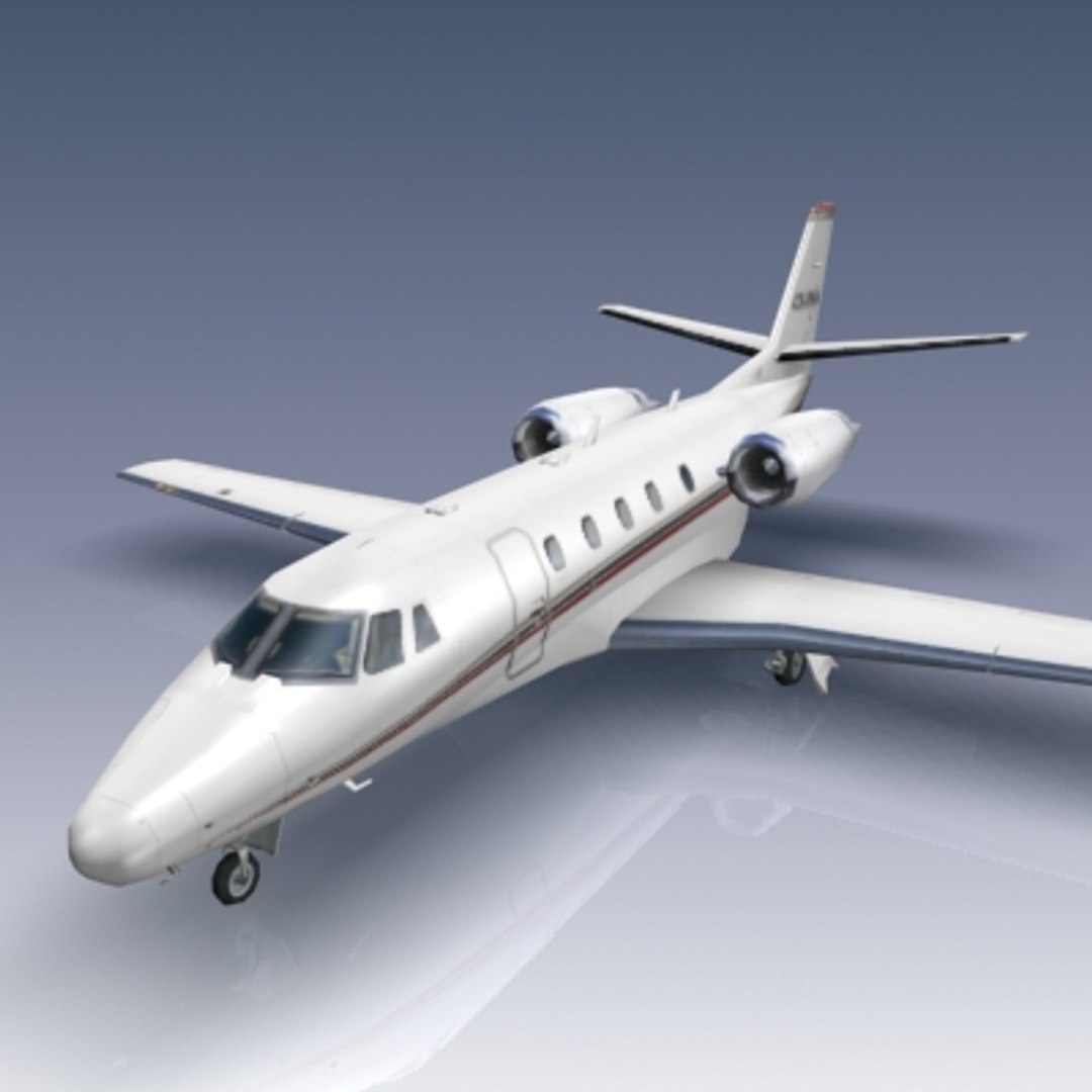 modeled citation xls aircraft 3d model