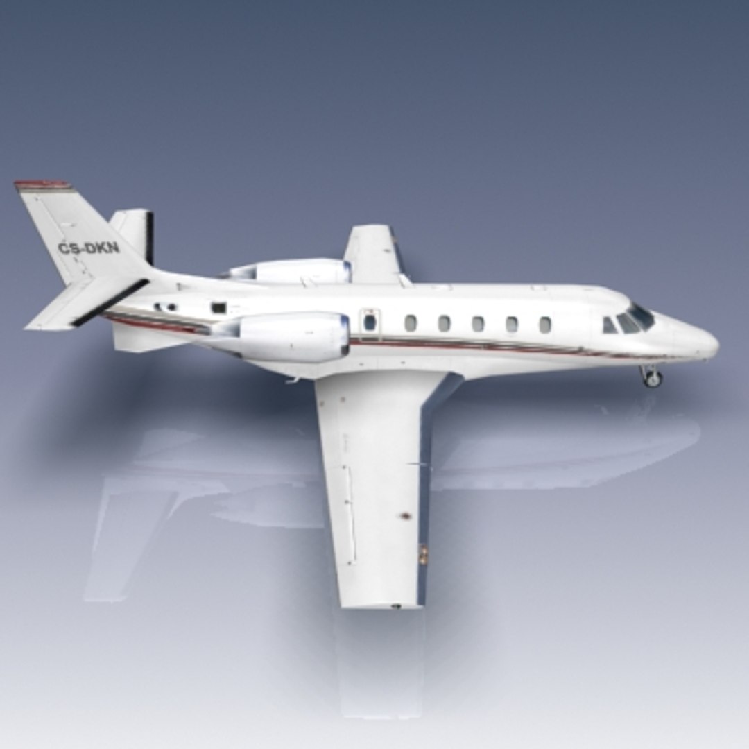 modeled citation xls aircraft 3d model