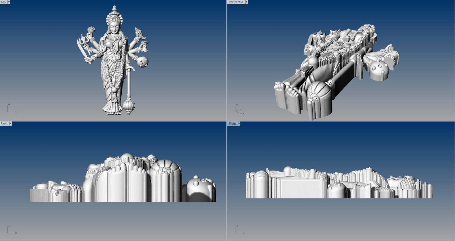 DURGA MAA PENDENT 3D Model - TurboSquid 2134292