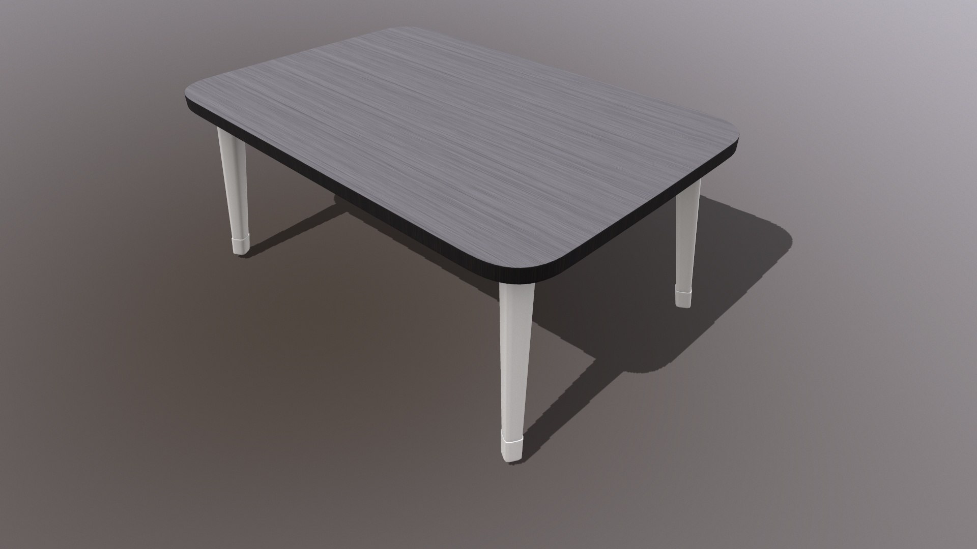 3D Wooden Computer Desk Model - TurboSquid 2236627