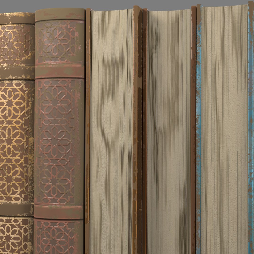 Old Books 3d Max