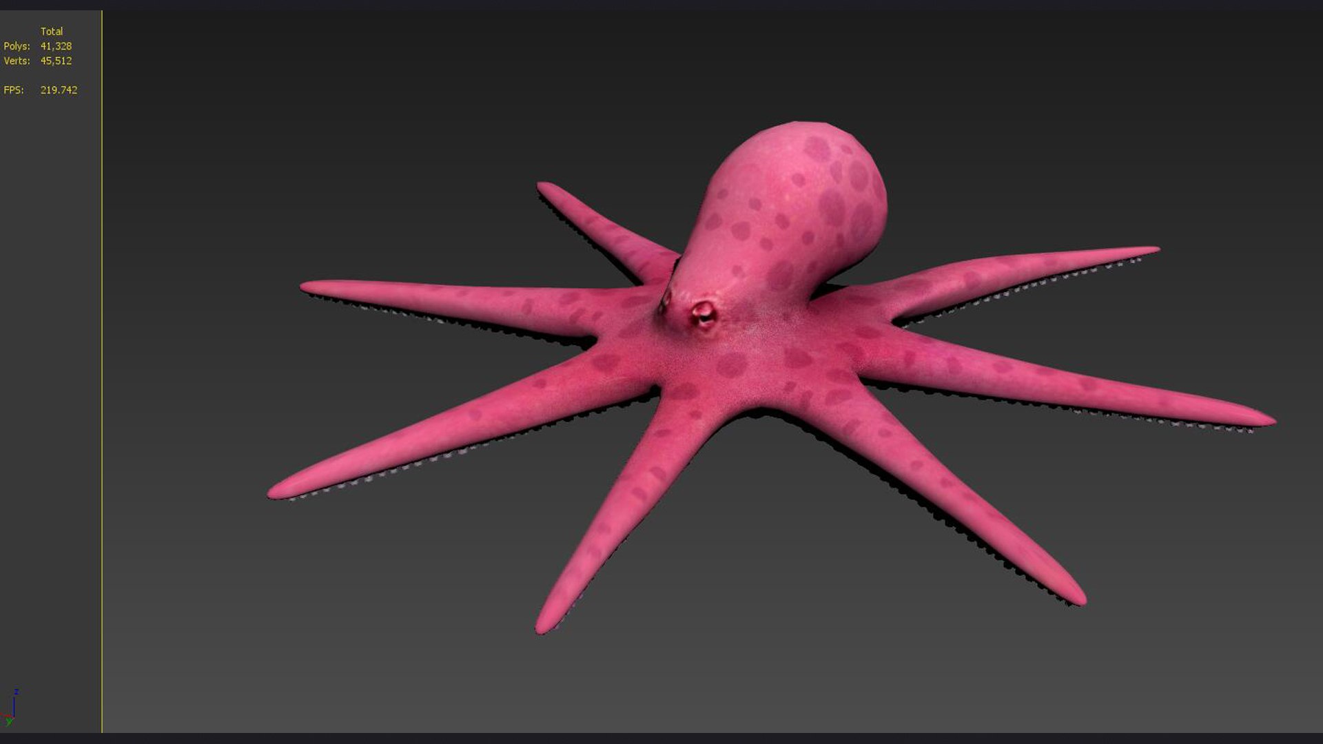 3D Octopus Cartoon - TurboSquid 2001584