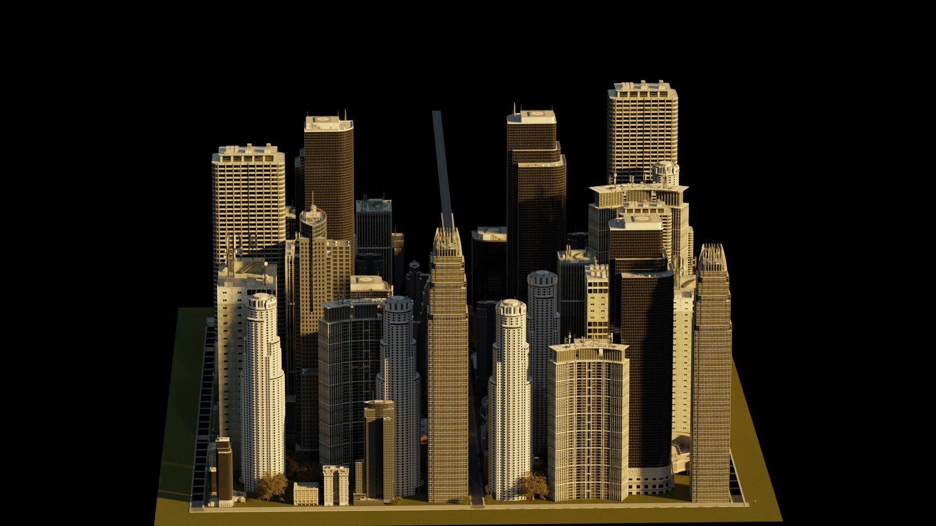 3D CITY STREET-City Medium Size - TurboSquid 2313147