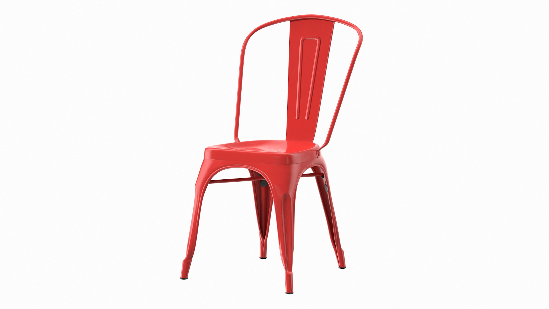 Red Stackable Chair Model - TurboSquid 2041660