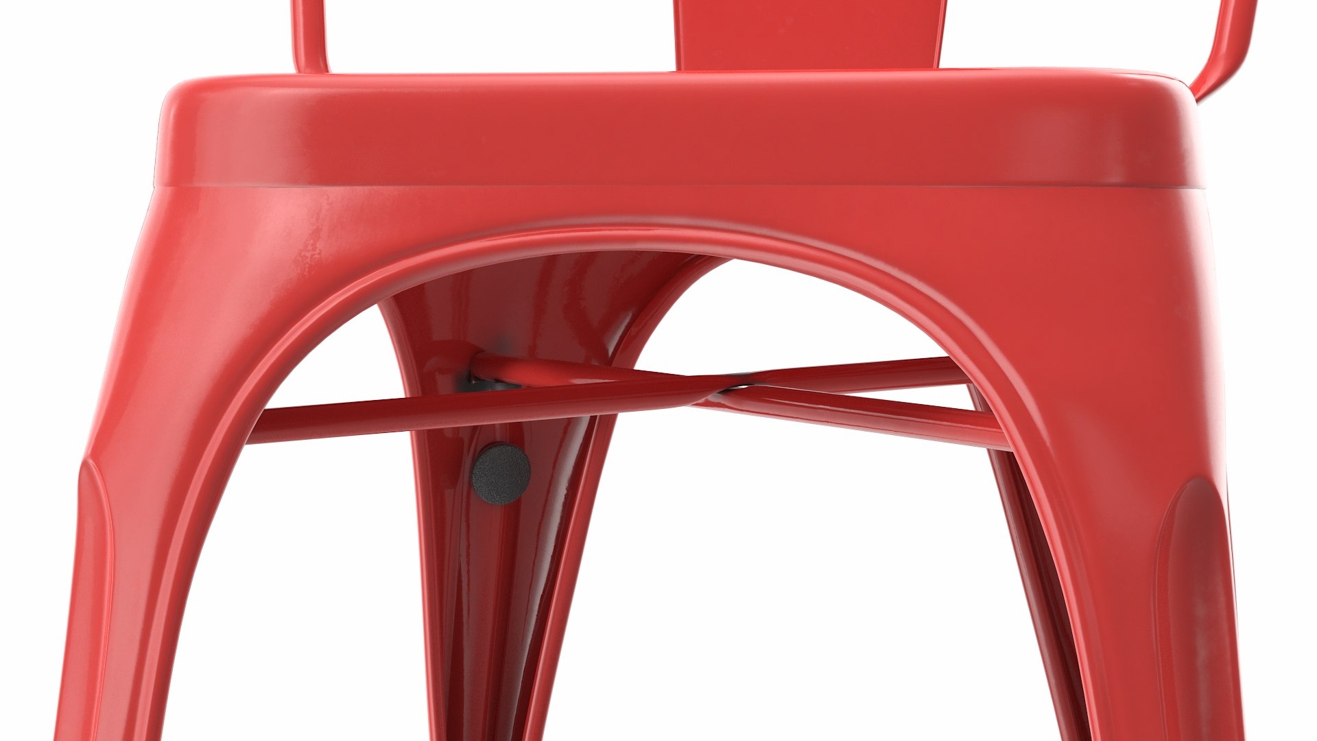 Red Stackable Chair Model - TurboSquid 2041660