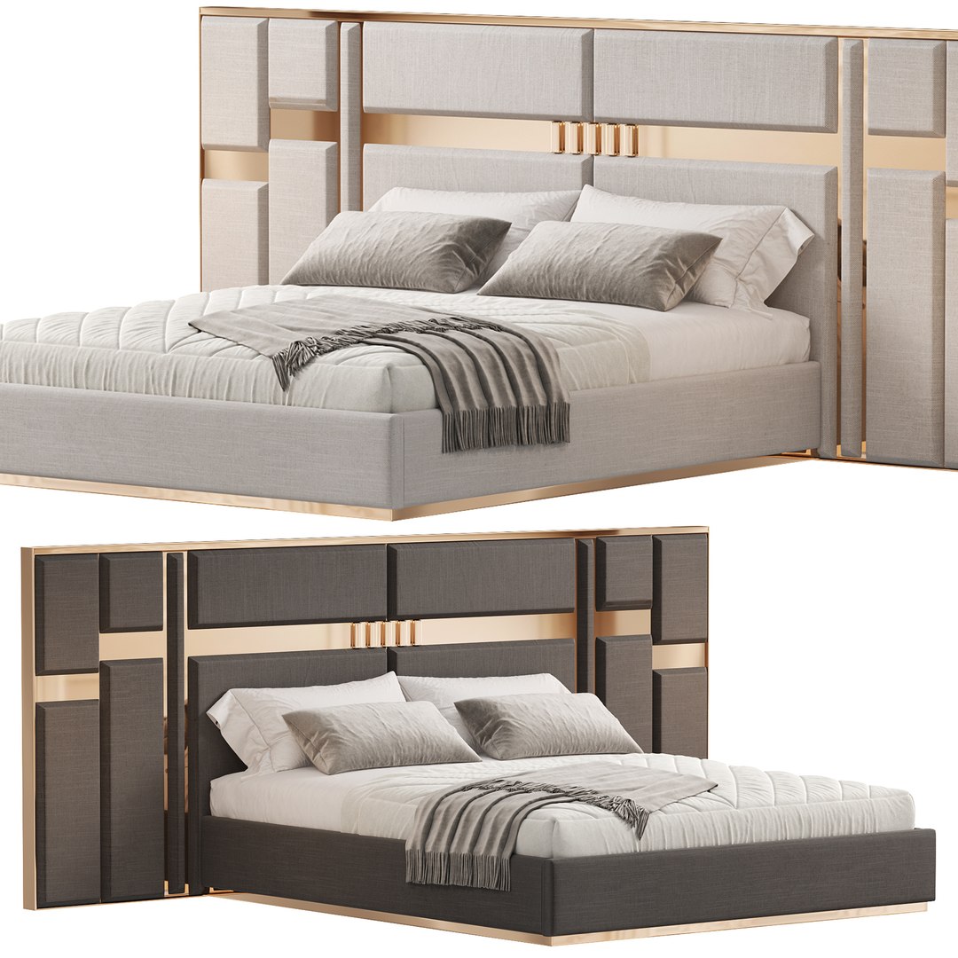 Berlis Modern Bed 3D model - TurboSquid 2135315