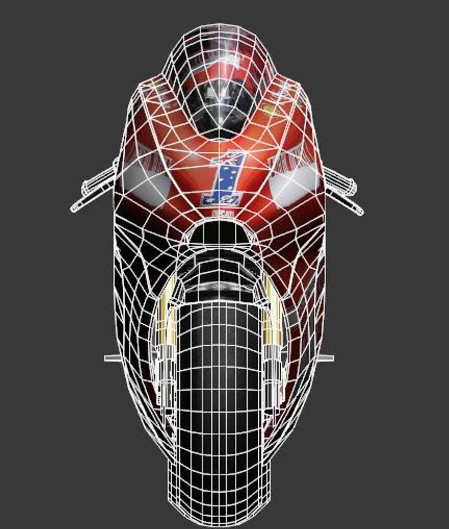 3d Custom Sport Bike Ducati Desmosedici Model