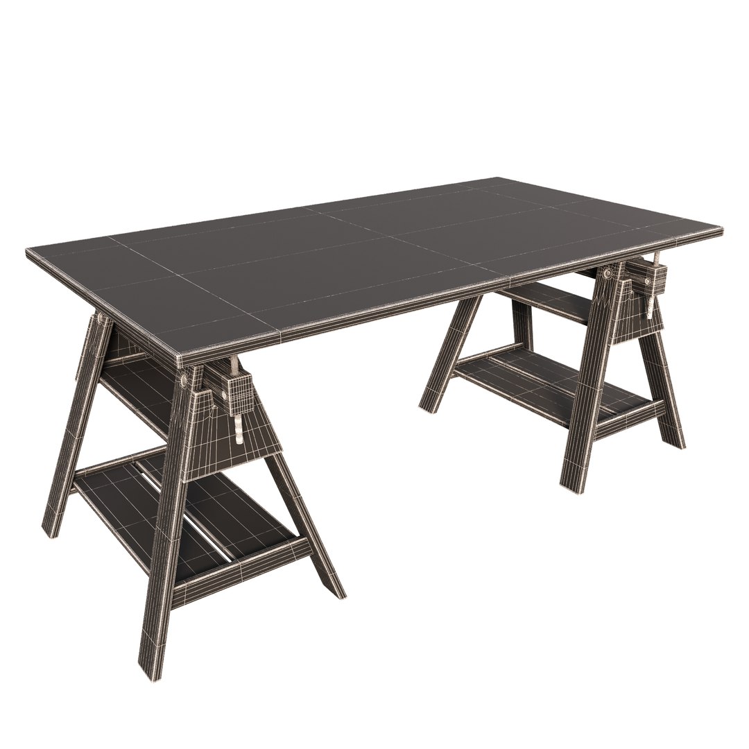 Drafting Table 3D Model - TurboSquid 2308597