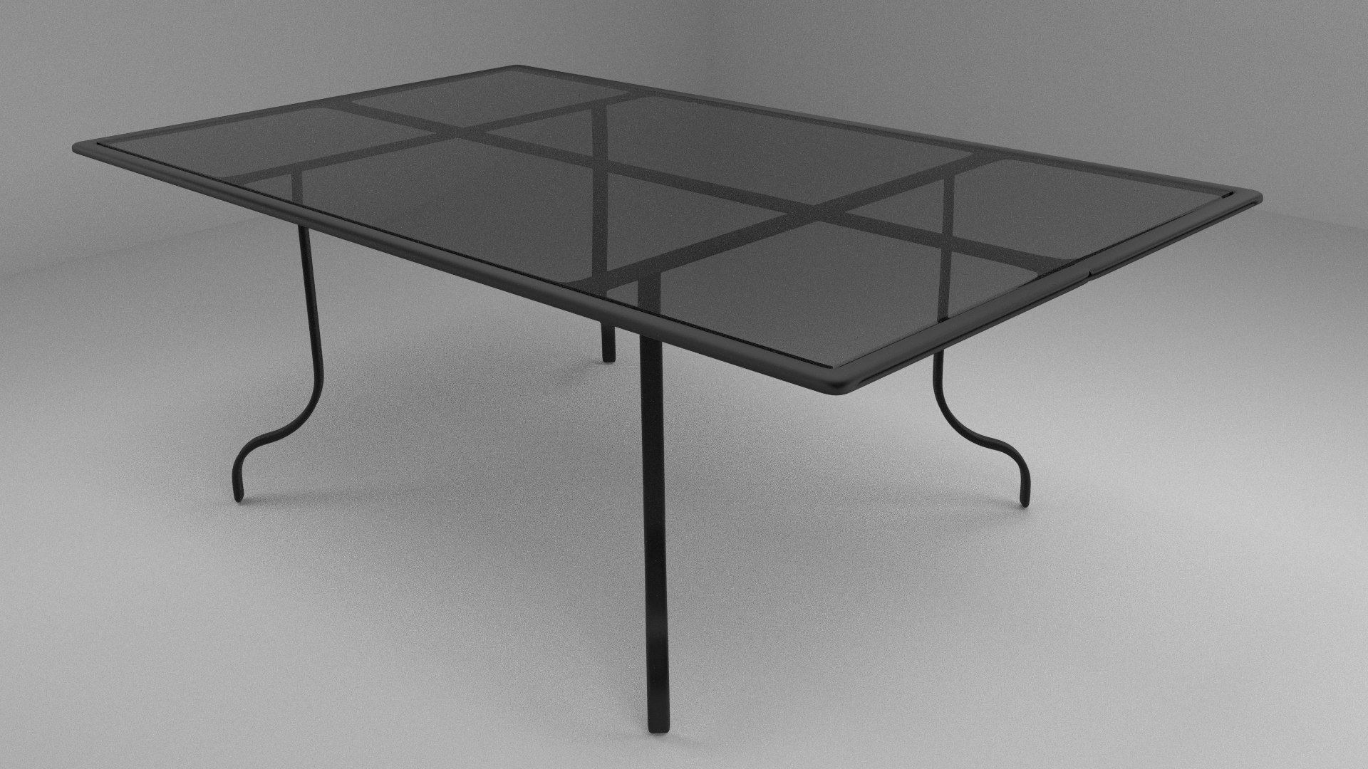 3d Glass Table