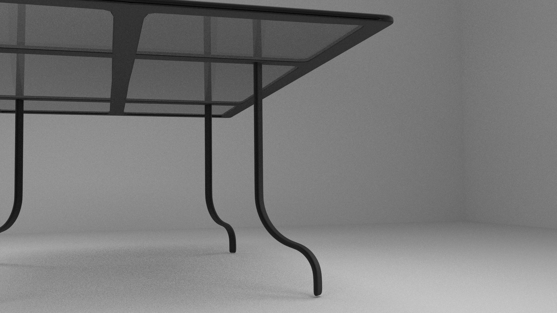 3d Glass Table