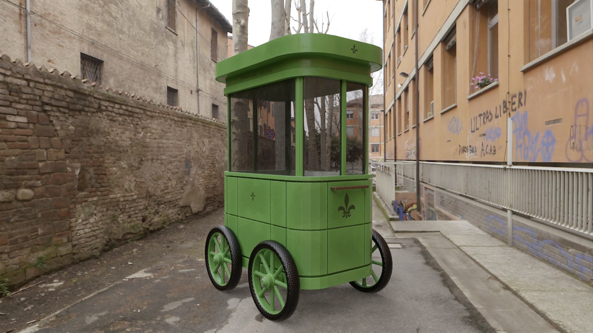 Bagel Cart 3D Model - TurboSquid 1977032