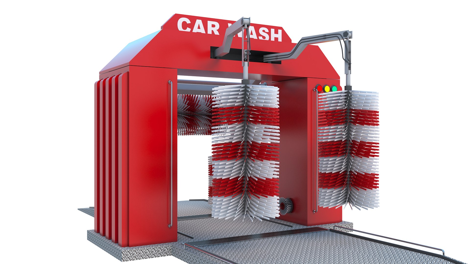 Car Wash 3D Model - TurboSquid 1824498