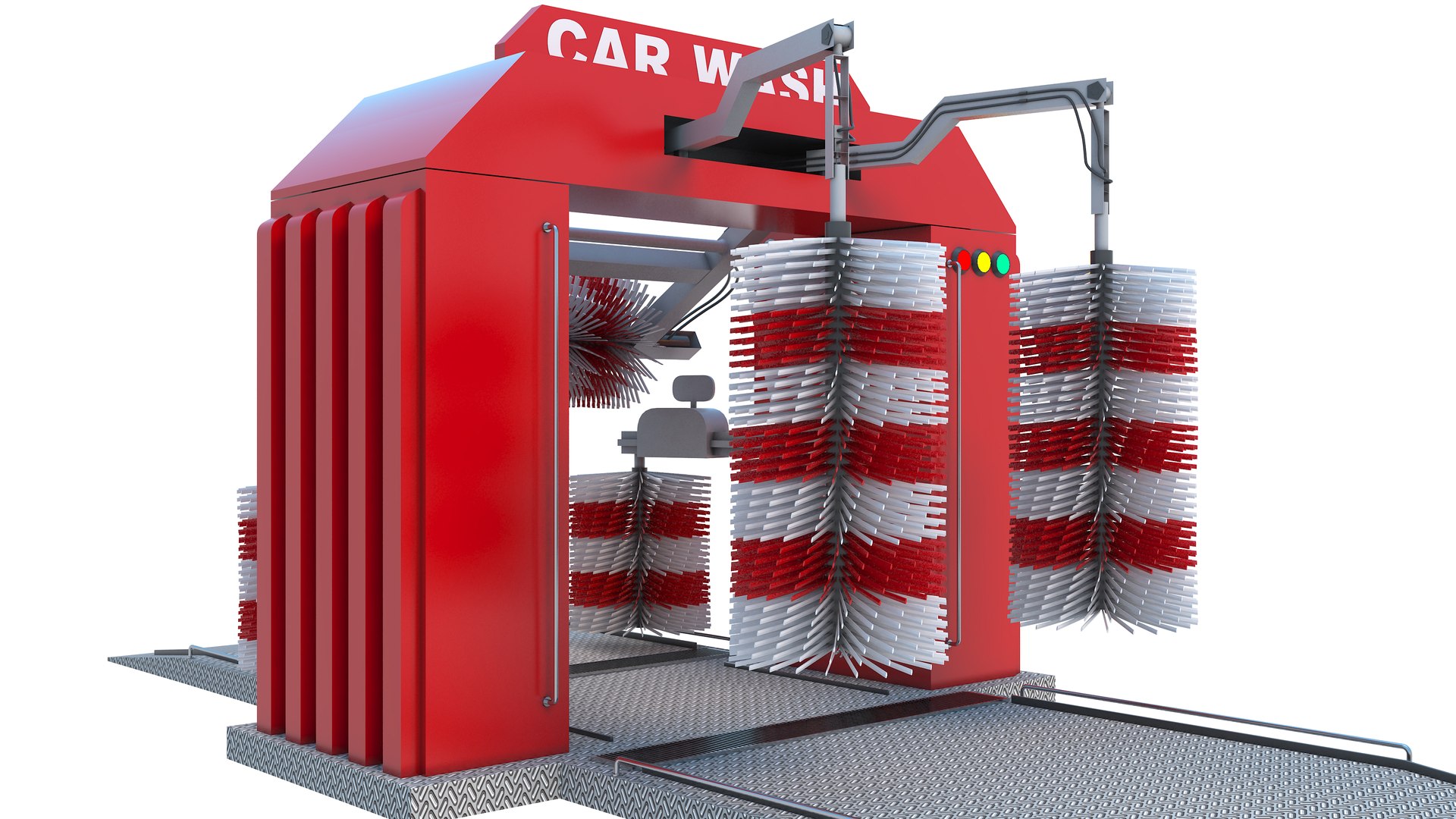 Car Wash 3D Model - TurboSquid 1824498