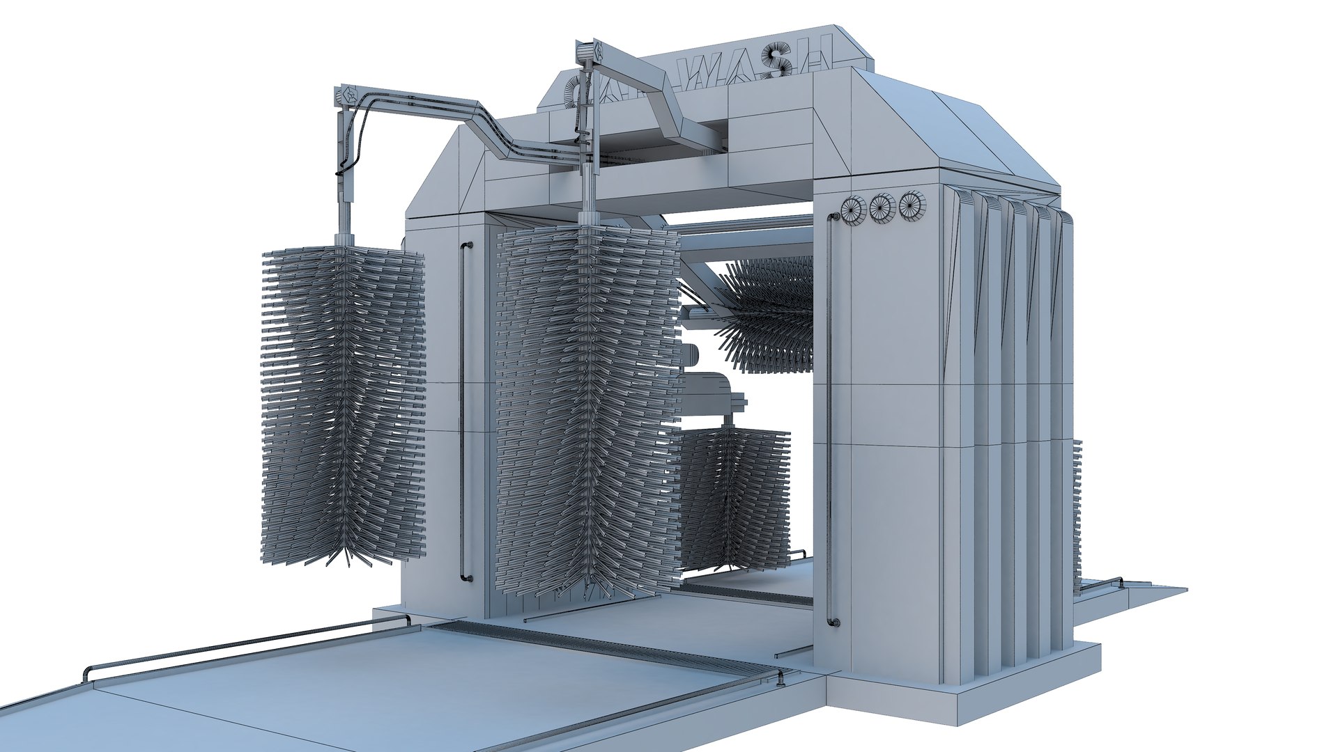 Car Wash 3D Model - TurboSquid 1824498