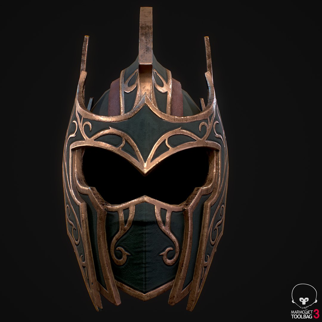 Elf Fantasy Helmet Pbr 3D Model - TurboSquid 1479153