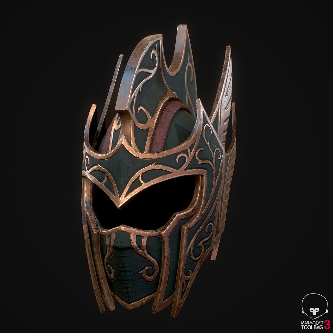 Elf Fantasy Helmet Pbr 3D Model - TurboSquid 1479153