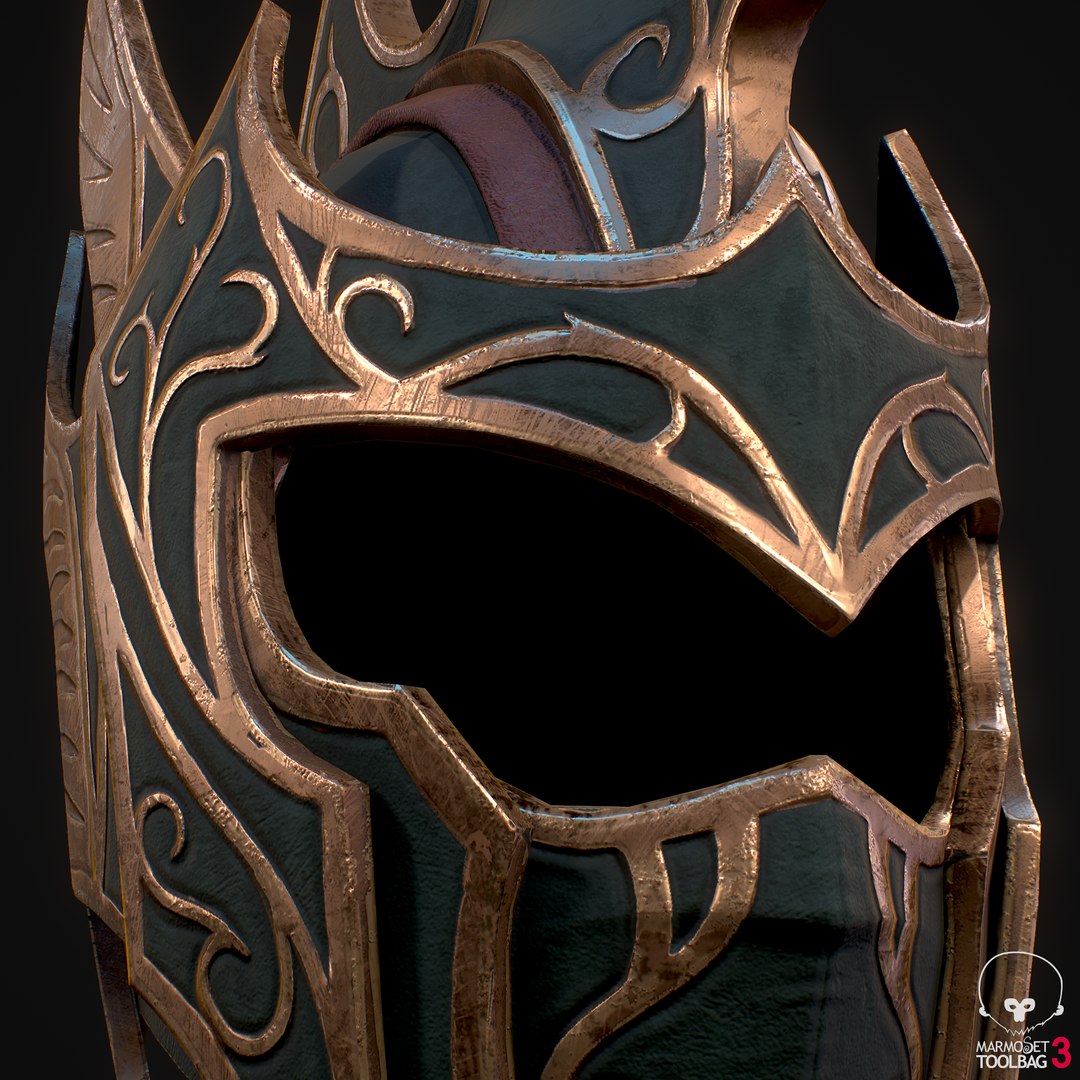 Elf Fantasy Helmet Pbr 3D Model - TurboSquid 1479153