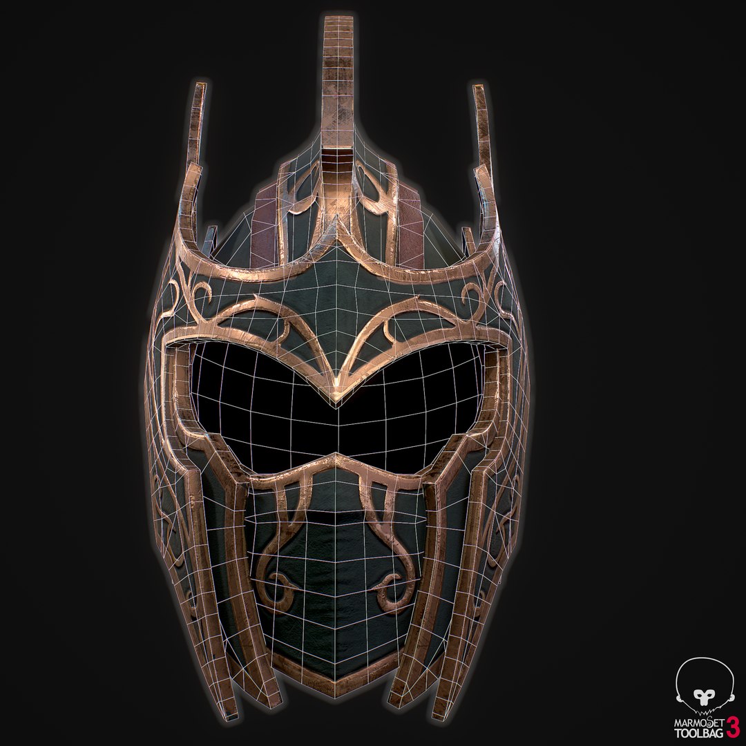 Elf Fantasy Helmet Pbr 3D Model - TurboSquid 1479153