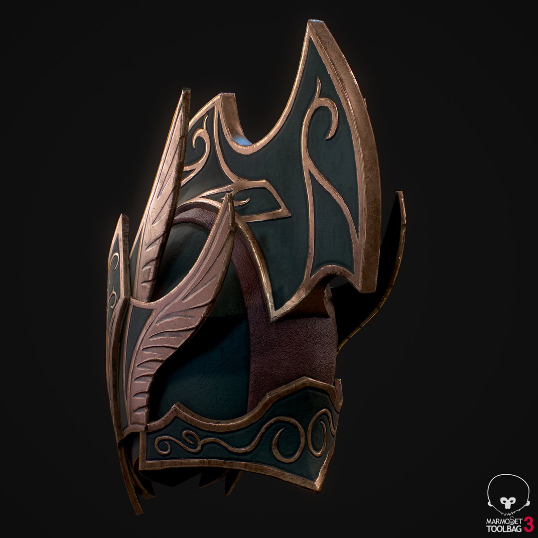 Elf Fantasy Helmet Pbr 3D Model - TurboSquid 1479153