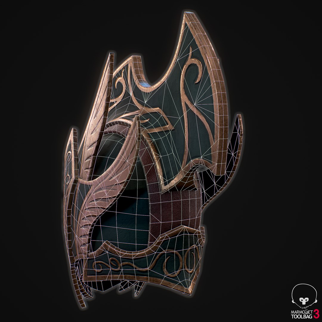 Elf Fantasy Helmet Pbr 3D Model - TurboSquid 1479153