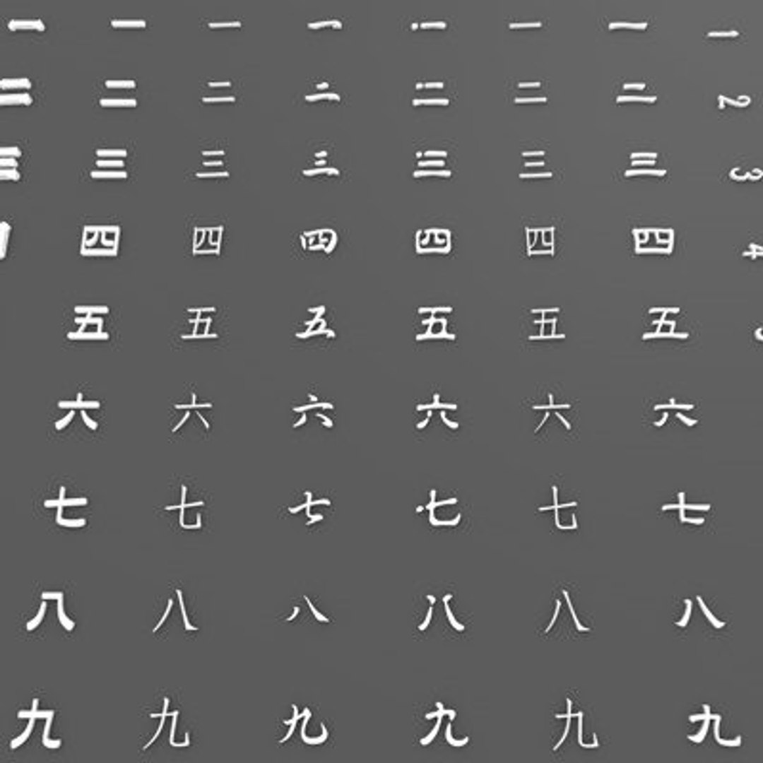 3d model chinese character