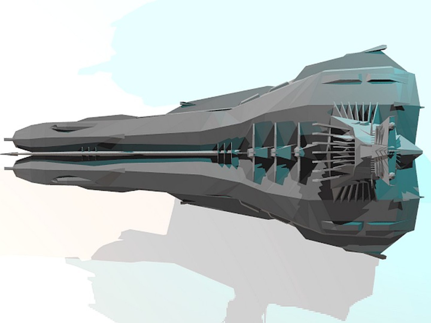 Star Destroyer Inflictor 3d Model