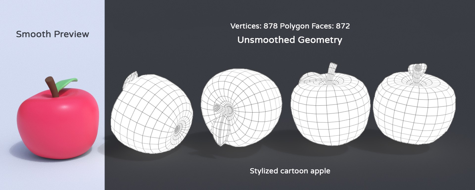 Stylized Apple 3D Model - TurboSquid 1452786
