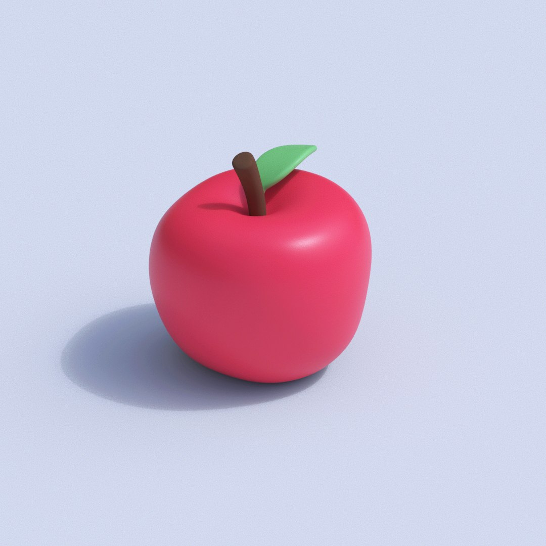 Stylized Apple 3D Model - TurboSquid 1452786