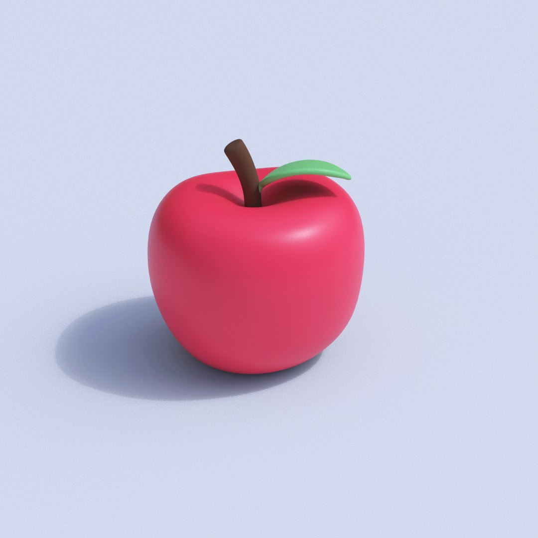 Stylized Apple 3D Model - TurboSquid 1452786