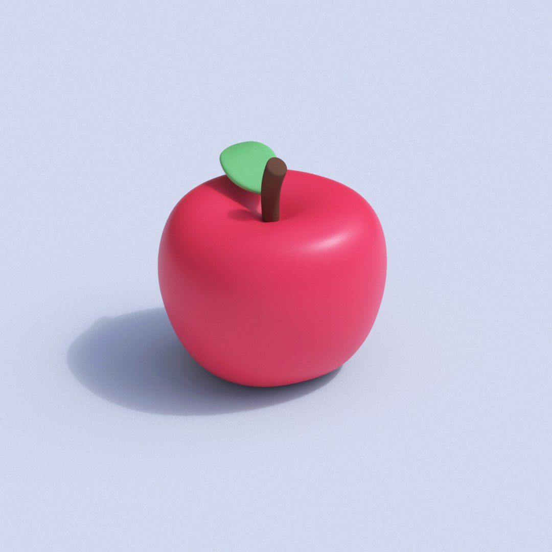 Stylized Apple 3D Model - TurboSquid 1452786