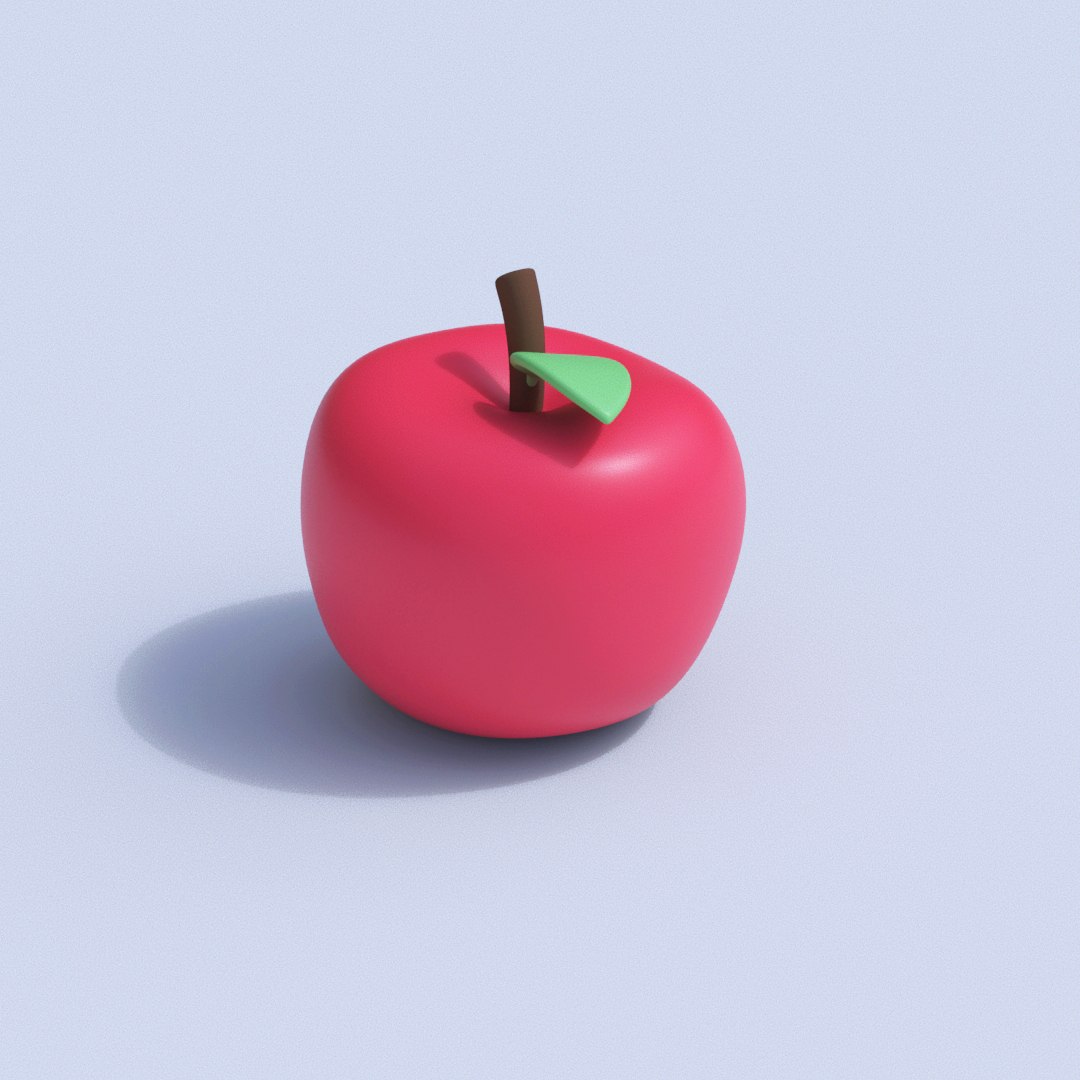 Stylized Apple 3D Model - TurboSquid 1452786