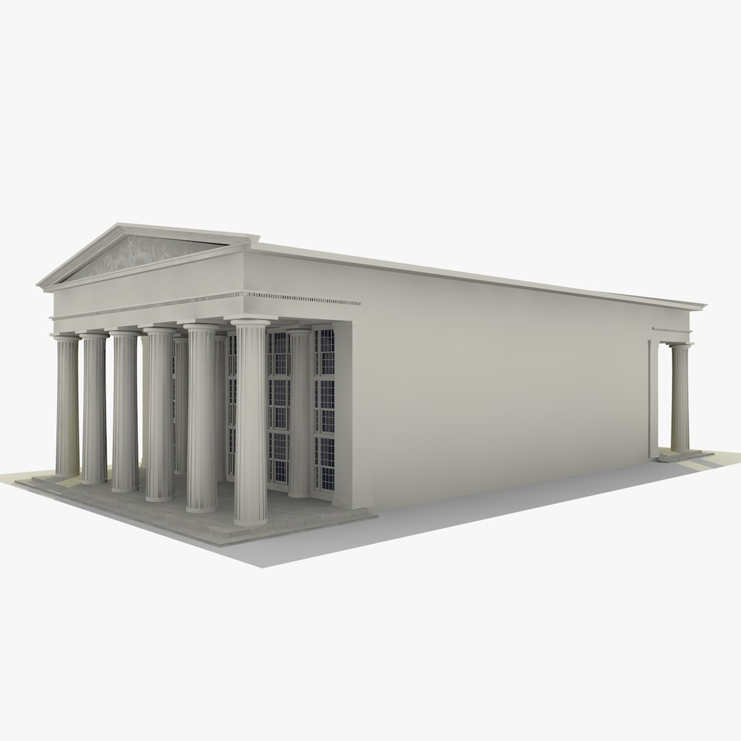 3d Old Classical Building 15 Model