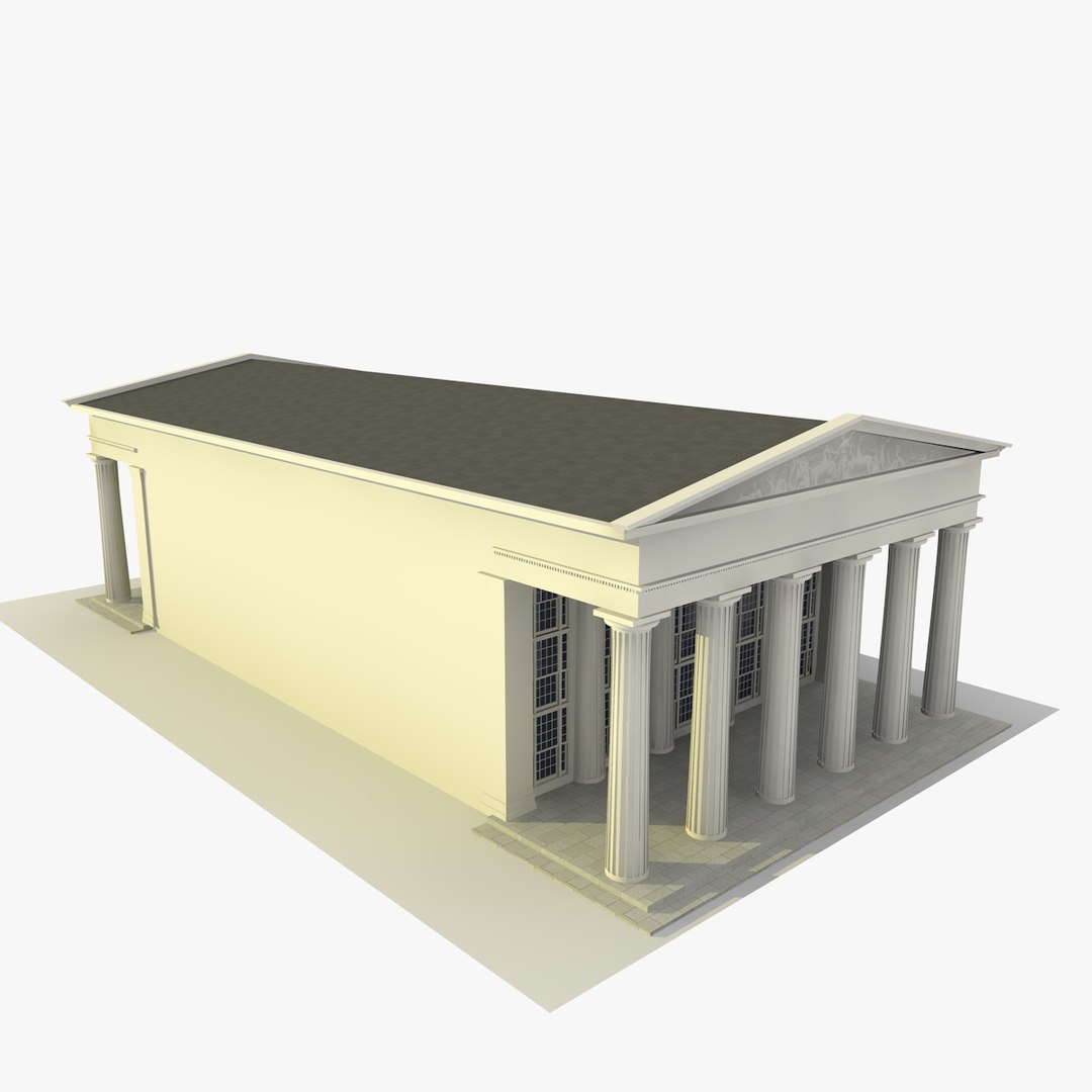 3d Old Classical Building 15 Model