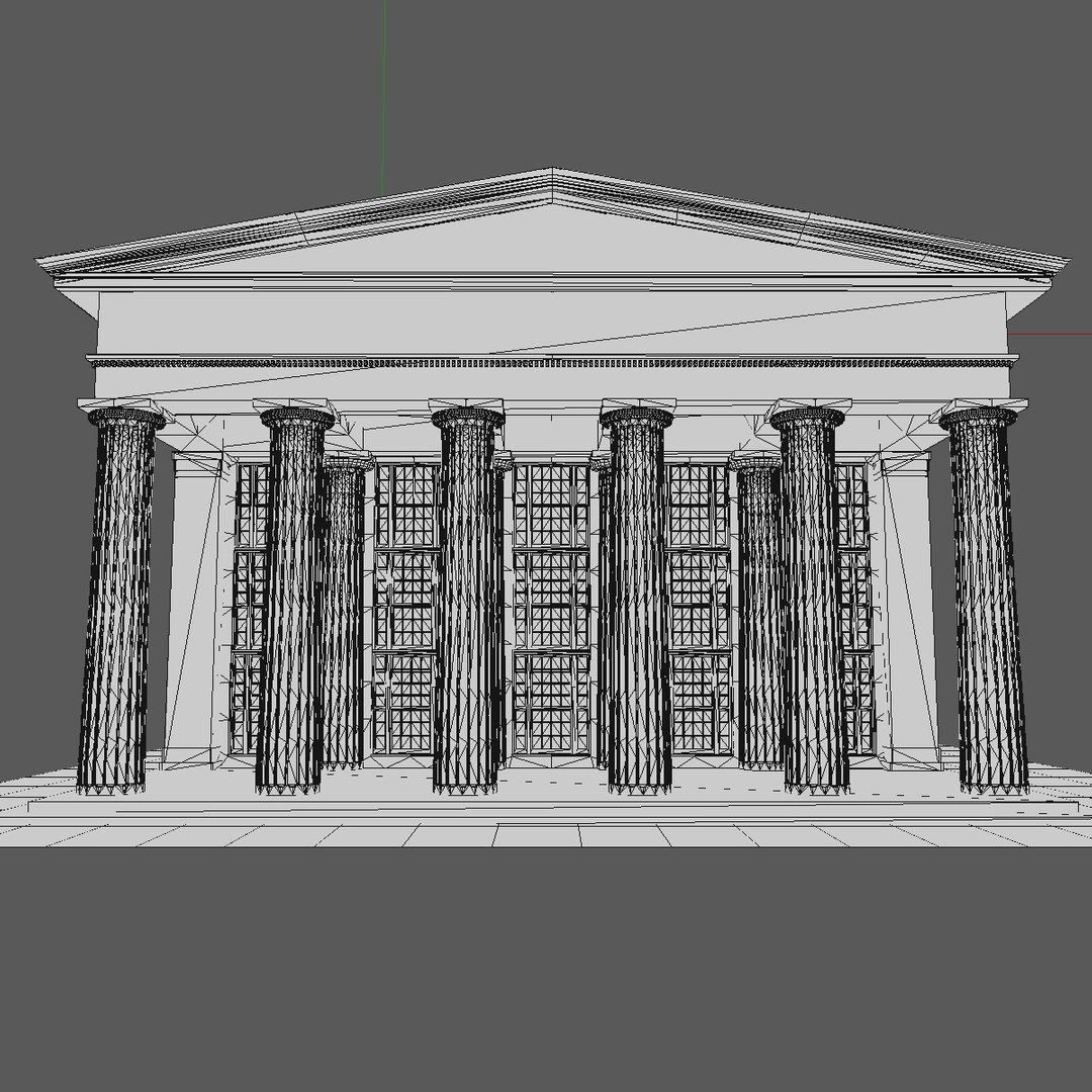 3d Old Classical Building 15 Model