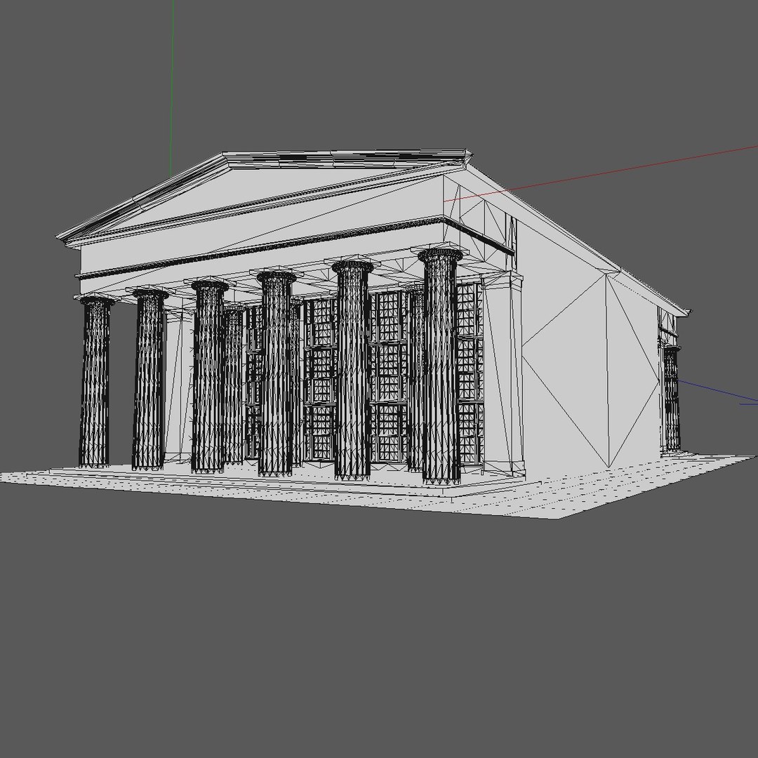 3d Old Classical Building 15 Model