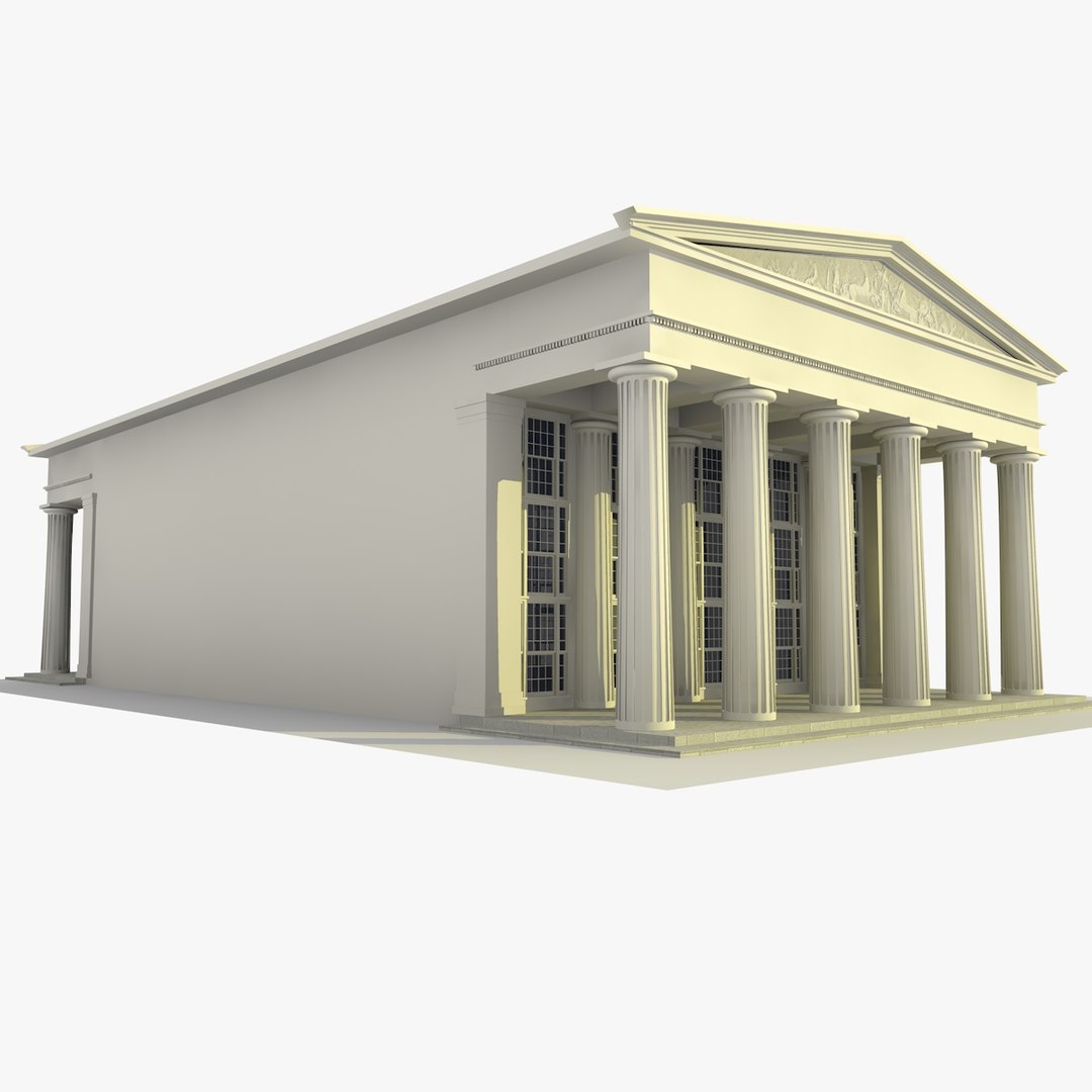 3d Old Classical Building 15 Model