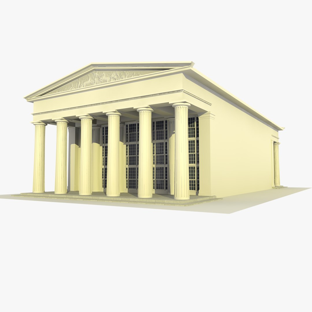 3d Old Classical Building 15 Model
