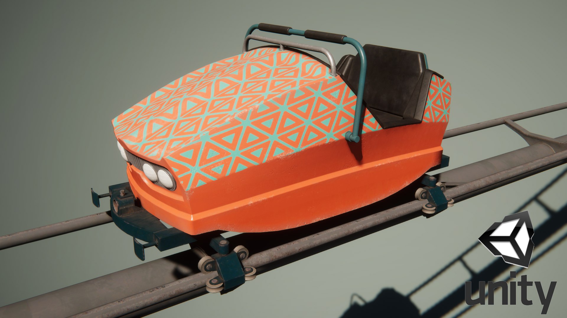 Roller Coaster Cart 02 PBR Game Ready Model - TurboSquid 2036481