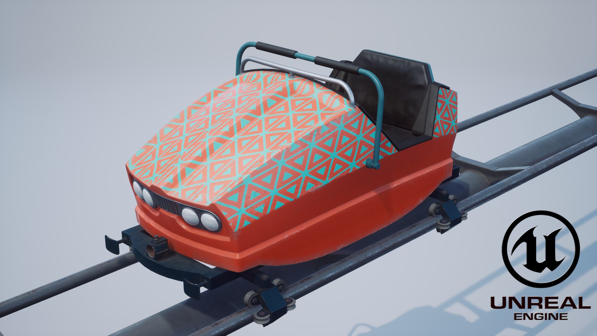 Roller Coaster Cart 02 PBR Game Ready Model - TurboSquid 2036481