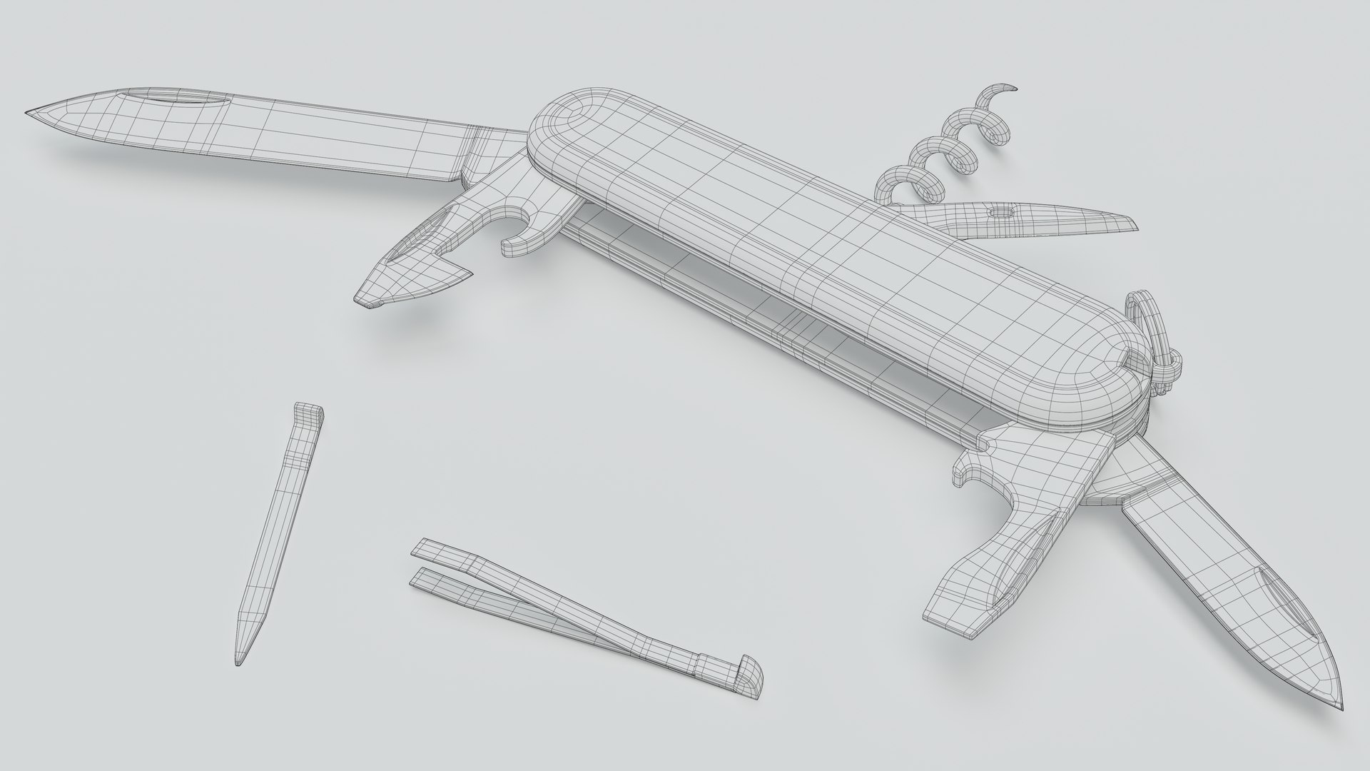 3D Swiss Army Knife - TurboSquid 1741442