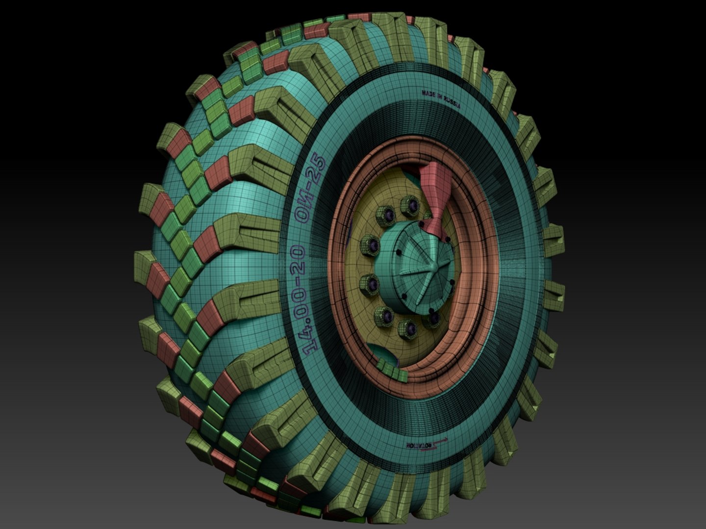 Ural Wheel 3D Model - TurboSquid 1581294