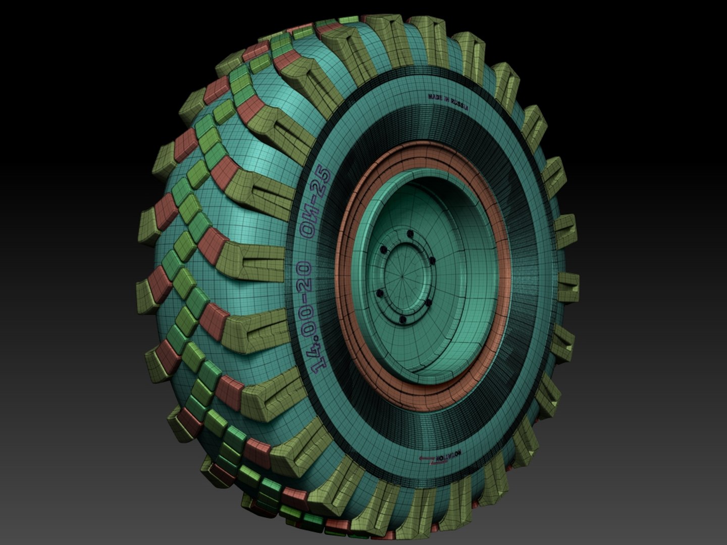 Ural Wheel 3D Model - TurboSquid 1581294